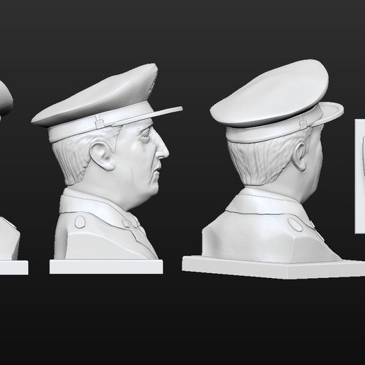 👤 Busto Francisco Franco・Archivo STL para ・Cults