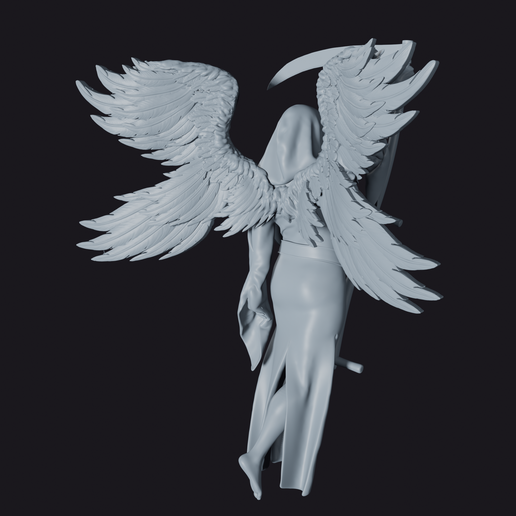 👼 Angel with Scythe・ STL File for ・Cults