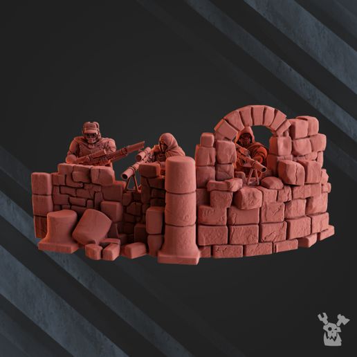 🎲 Steamguard Snipers Team x3・ 3D File for ・Cults