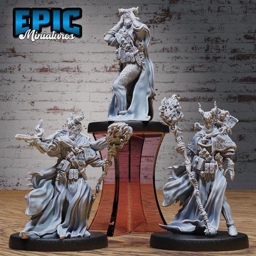 3D file Tiefling Guild Summoner Set ‧ DnD Miniature ‧ Tabletop ...