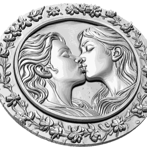 💋 KISS MODEL 2・ STL File for 3D printing and CNC machining - Laser ...