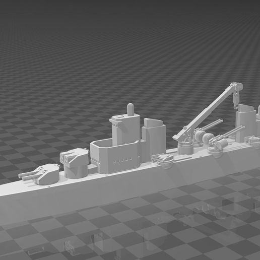 🚢 BHI Modular Surface Ships in 6mm・Free STL File for 3D printing・Cults
