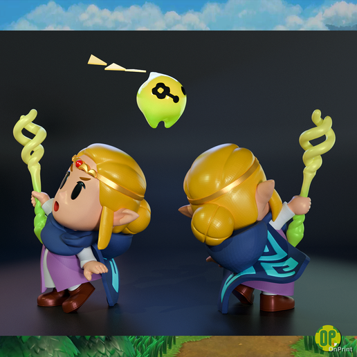3D file "ZELDA and LINK" - (eow) - 🔗 ・3D print object to download・Cults
