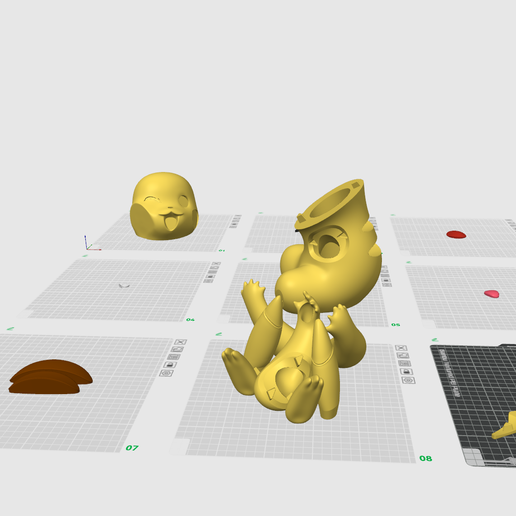 📞 Pikachu pre-cut charger・ STL File for 3D printing・Cults