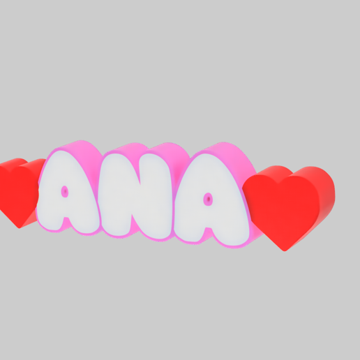 STL file Illuminated sign Ana 🎁 ・3D printing model to download・Cults