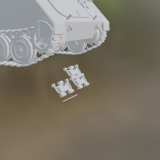 🪖 [RC Tank] Set of US T130E1 track and link for M113 APC 1/16・ STL File ...