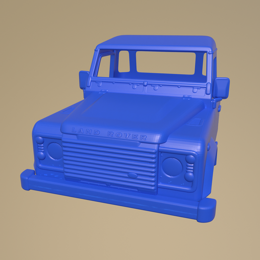 STL file LAND ROVER DEFENDER 110 PICKUP 2011 PRINTABLE CAR IN SEPARATE PARTS・3D printing idea to ...