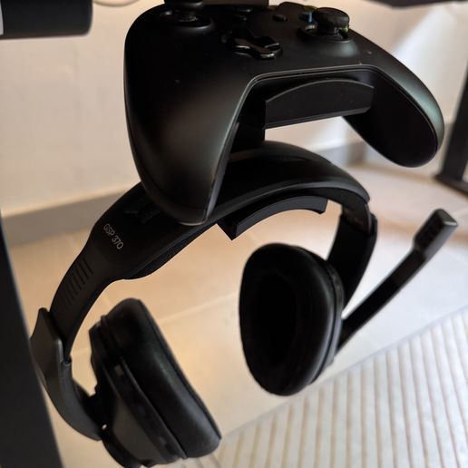 🎮 Under desk headset + Xbox controller holder・ STL File for 3D printing ...