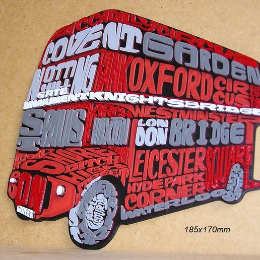 Файл STL bus, double decker, london, red, transportation, tourism ...