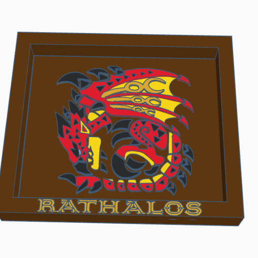 STL file Rathalos Frame // Frame Rathalos 🖼️ ・3D printing template to ...