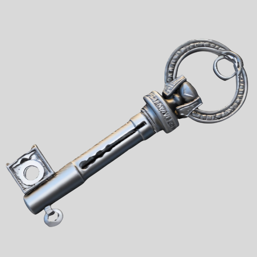 🔑 Intricate Silver Key・ STL File for 3D printing・Cults