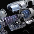 STL file PRATT & WHITNEY F135/F119, Turbine Jet Engine (Electric Motor ...
