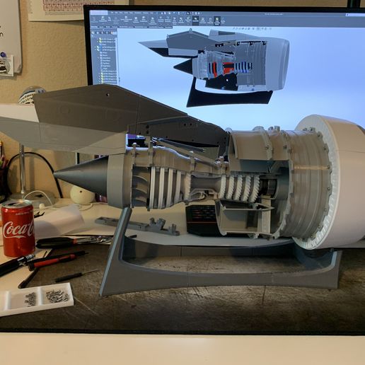 3D printing High Bypass Engine Nacelle・Cults