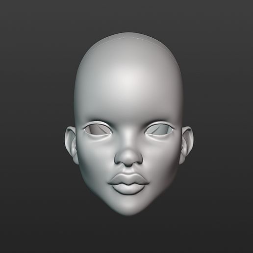 Free STL file BJD Head - doll Bridie 👫 ・3D printing idea to download・Cults