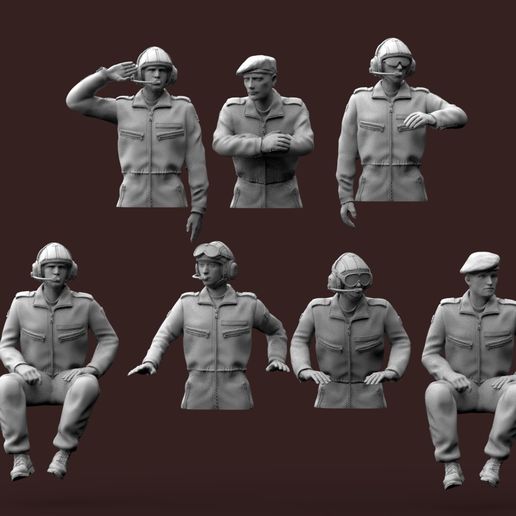 🪖 tank crew leopard 3D print model・ STL File for 3D printing・Cults