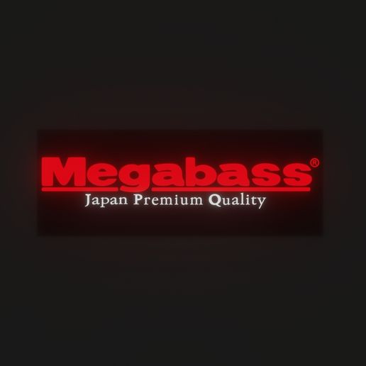 🎣 MEGABASS SIGN・Free STL File for 3D printing・Cults