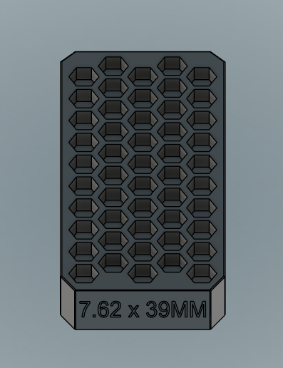 🔫 7.62 x 39mm Reloading Block・ OBJ File for 3D printing・Cults