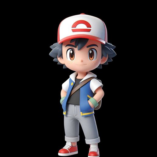 🧢 Ash Ketchum - 3D Model for Printing・ STL File for 3D printing・Cults