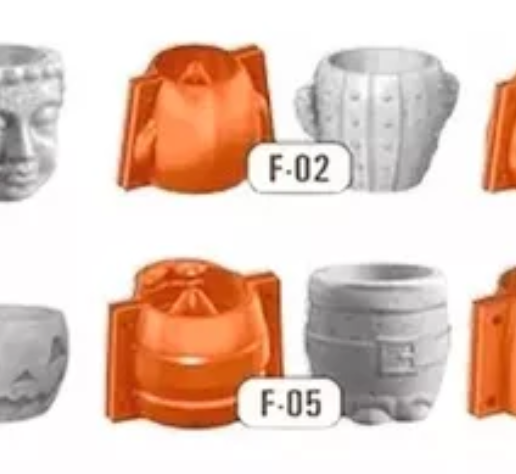 3D file POT MOLDS WITH FIGURES PACK - N°1 + EXTRA 🪴 ・3D printer model ...