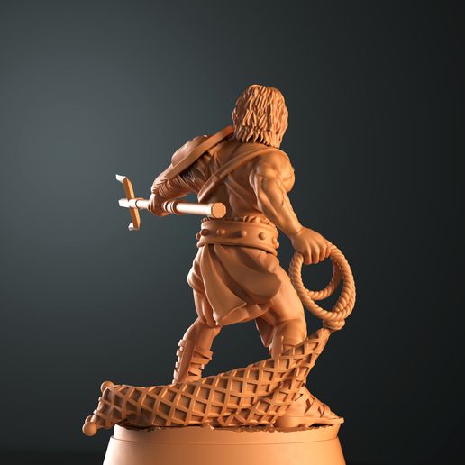 🎲 Retiarius - Gladiator 32mm・ STL File for 3D printing・Cults