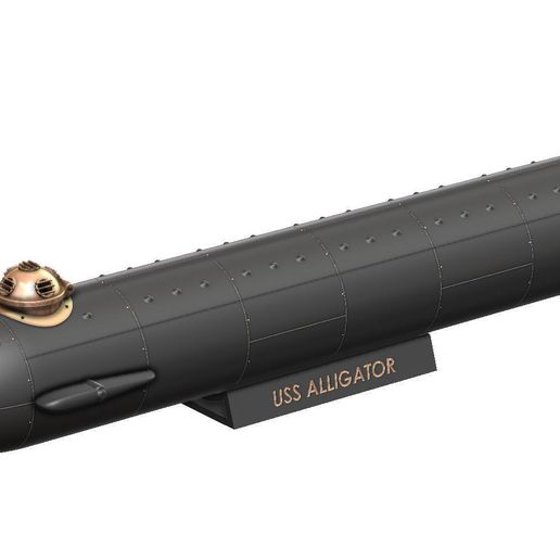 🐊 USS Alligator Submarine 1m・ STL File for 3D printing・Cults