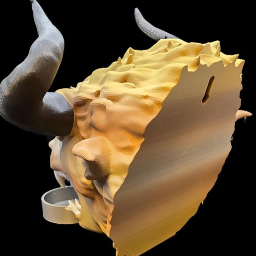 🎲 MINOTAUR HEAD DICE TOWER・ STL File for 3D printing・Cults