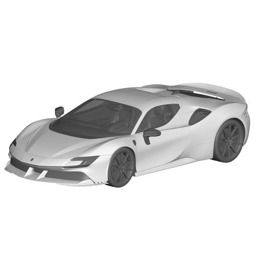 3D file Ferrari Sf90 Spider 🕷️ ・3D printing template to download・Cults