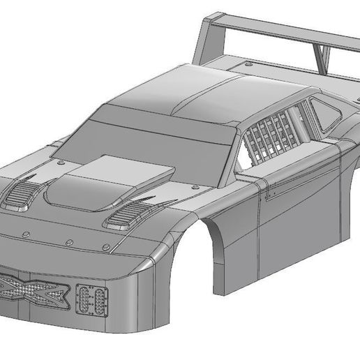 🏎️ SRX Pavement Race Car - HO Slot Car・ STL File for 3D printing・Cults