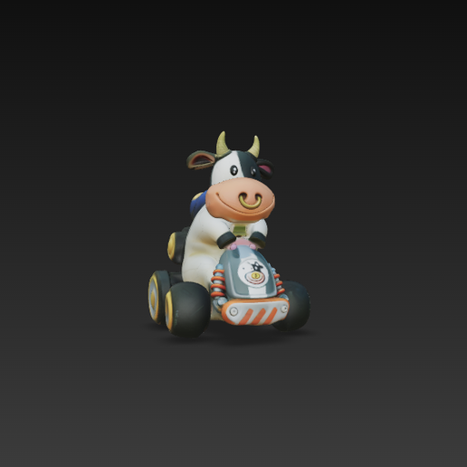 🗺️ Mario Kart World Cow FREE・Free STL File for 3D printing・Cults