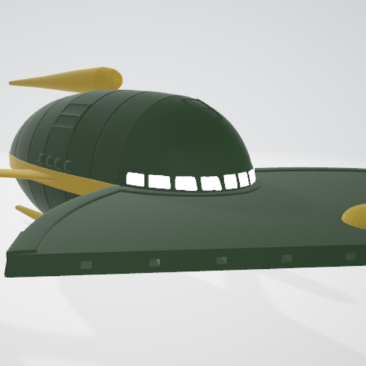 🚀 Dan Dare Telezero Spaceship print 3 for the Treen Death Ray Ship from ...