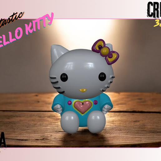 STL file hello kitty 👋 (3MF)・3D printing idea to download・Cults