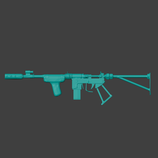 🎨 RUST HANDMADE SMG PROP REPLICA 3D PRINT STL・ STL File for 3D printing ...