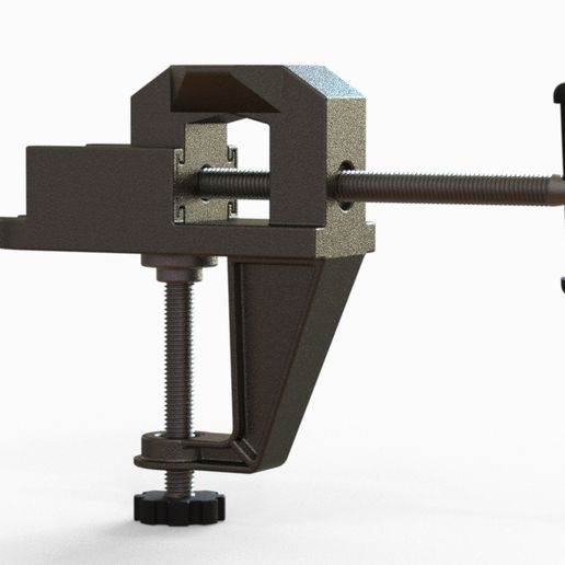 🤏 Mini Screw Vise -Vertical Bench Vise・ STL File for 3D printing・Cults
