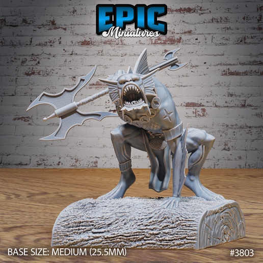3D file Jungle River Fish Folk Roar ‧ DnD Miniature ‧ Tabletop ...