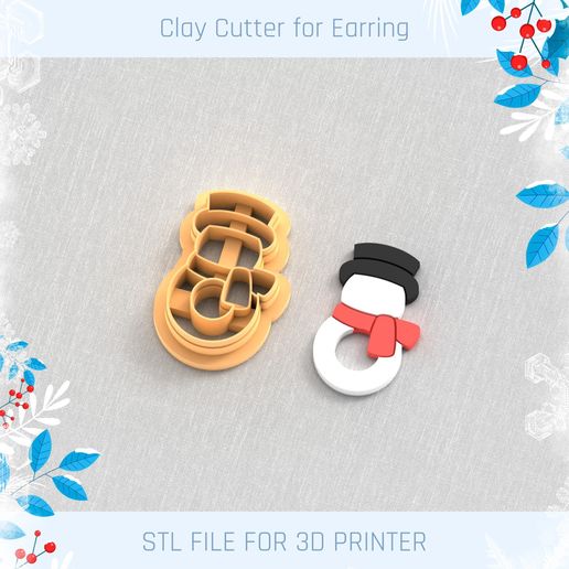☃️ Snowman Outline・ 3D File for 3D printing・Cults