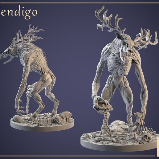 STL file Wendigo 🦸 ・3D printer design to download・Cults