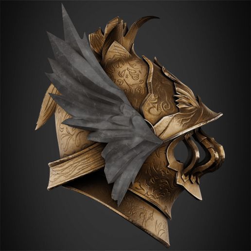 STL file Elden Ring Cleanrot Knight Helmet for Cosplay 💍 ・3D print ...