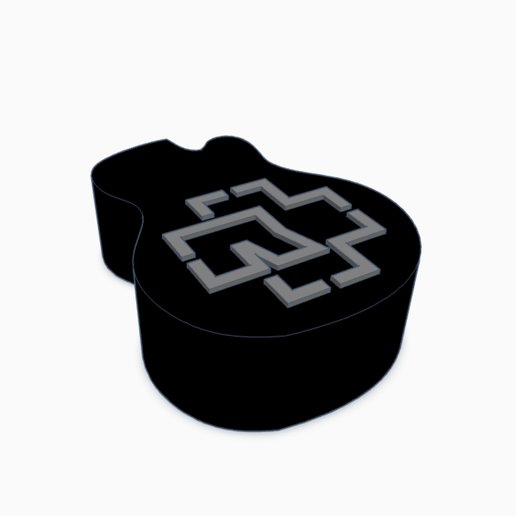 🎸 Rammstein Guitar Pick Holder・ STL File for 3D printing・Cults