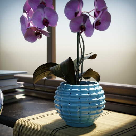 🪴 Bloom Sphere Orchid Pot・ STL File for 3D printing・Cults