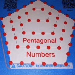 3D printed Pentagonal Numbers・Cults