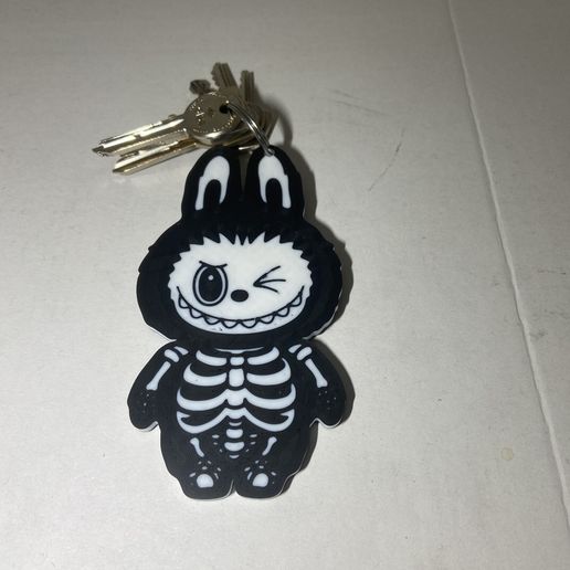 💀 labubu skeleton keychain・ 3MF File for 3D printing・Cults