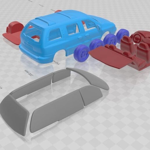 🚙 Ford Windstar 2000 – Separate Parts STL Model・ 3D File for 3D ...