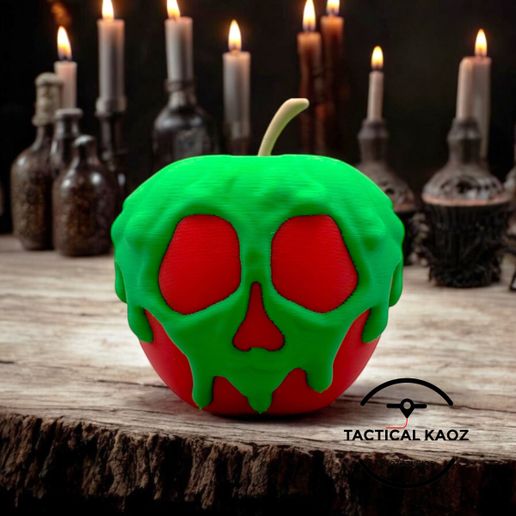 🍎 Poisoned Apple from Snow White - Dare to take a bite?・ STL File for ...