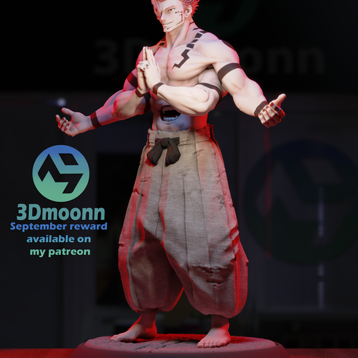 3D file sukuna - jujutsu kaisen 👾 ・3D printing model to download・Cults