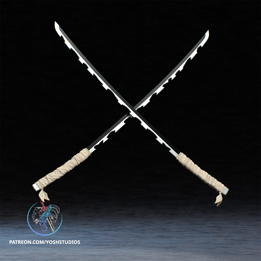 ⚔️ Inosuke Swords 3d Printer File STL・ STL File for 3D printing・Cults