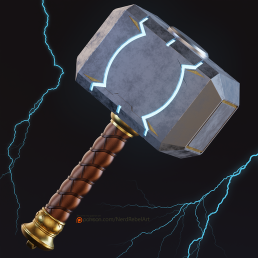 🔨 Thor Hammer・ STL File for 3D printing・Cults