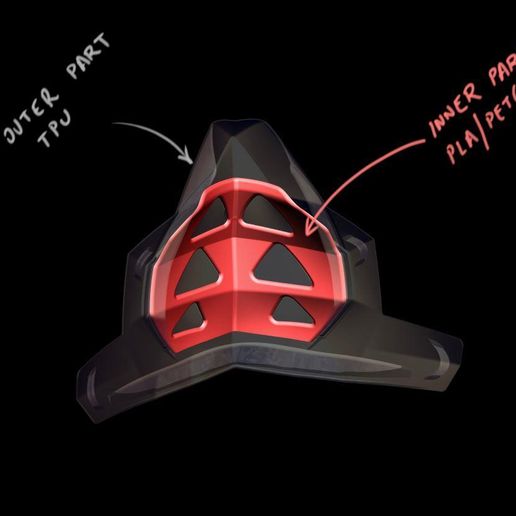 Free 3D file TPU Facial Mask 1.2 🛡️ ・3D print design to download・Cults
