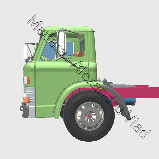 🚙 1/14 Ford D cabin・ STL File for 3D printing・Cults