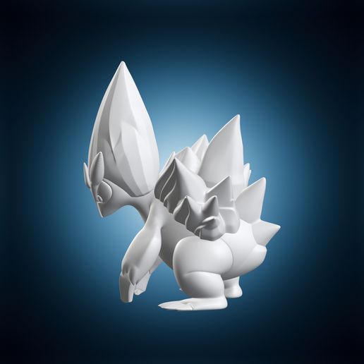 🧊 Alolan Sandslash Ice Spikes Pokemon Miniature・ 3D File for 3D ...