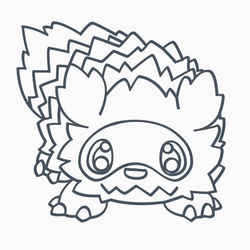 galarian zigzagoon coloring pages